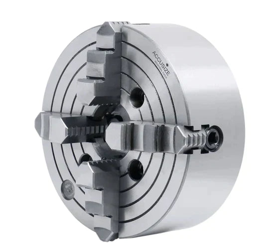 8" 4-Jaw Plain Back Independent Chuck - Accusize 0557-0008 — Cutting ...