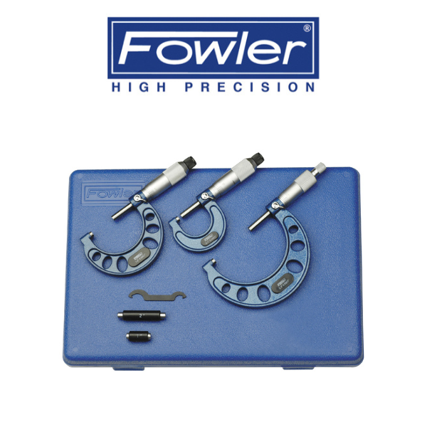 0-4" x 0.0001" Outside Micrometer Set (4Pc) - Fowler 522150041 ...