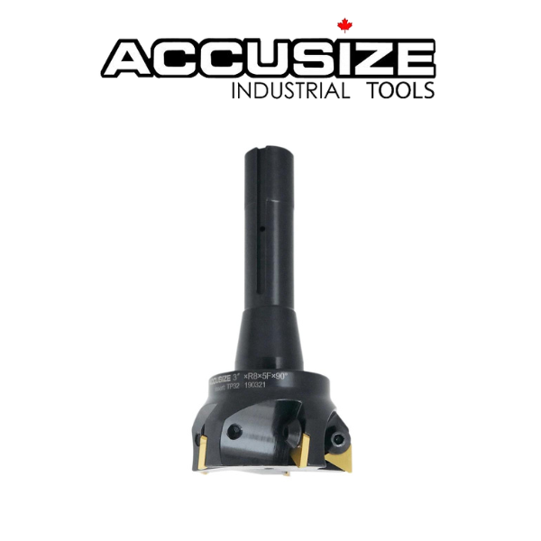 3" 90 Degree Indexable End Mill (R8 Shank) - Accusize 0046-0917 ...