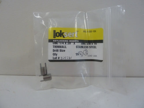 1/4-20 x 3/8-16 Keensert Stainless Steel - Loksert — Cutting Tool Pickers