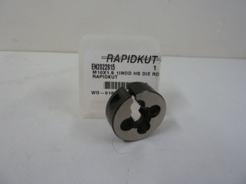 M10 x 1.5 x 1" OD Split Threading Die HSS - USA — Cutting Tool Pickers
