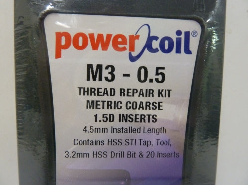 M3 x 0.5 Thread Repair Kit - Power Coil 3520-3.00K — Cutting Tool Pickers