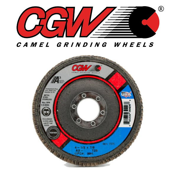 5" x 7/8" 36G Aluminum Oxide Flap Disc - CGW A3 #43181 — Cutting Tool ...