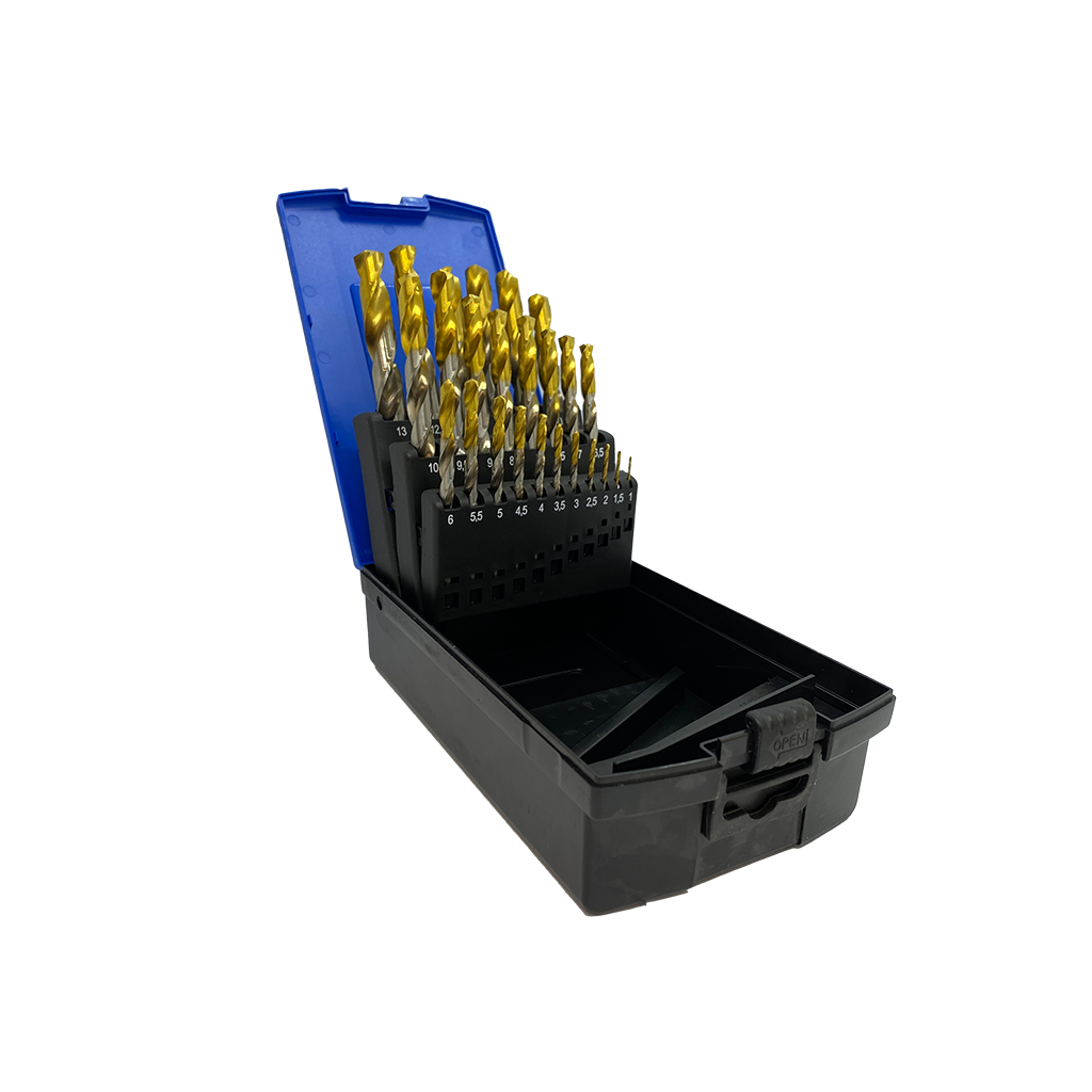 1mm - 13mm 25pc HSS Jobber Drill Set - BRT Tool — Cutting Tool Pickers