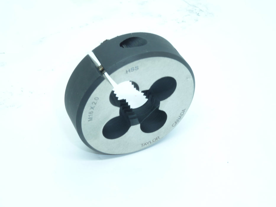 M16 x 2.0 HSS Die 2" OD - Taylor — Cutting Tool Pickers