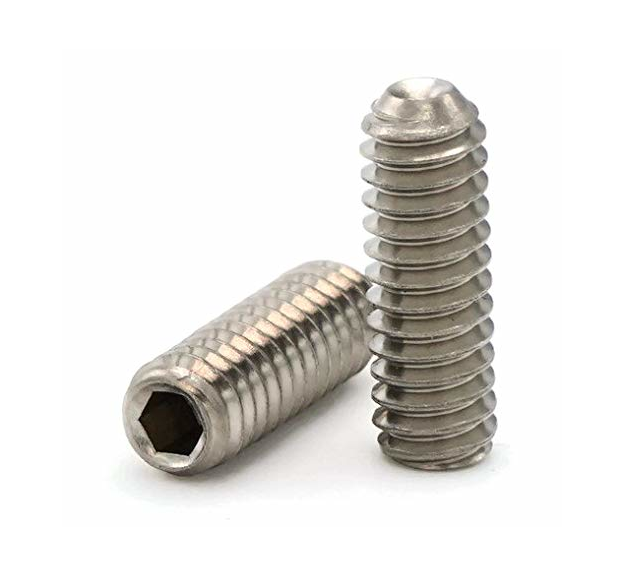 10-24 x 1/2" Cup Point Socket Set Screw - Stainless Steel — Cutting ...